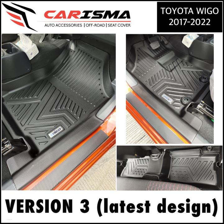TOYOTA WIGO 2017-2022 VERSION 3 DEEP DISH MATTING GEN2-GEN3 (wigo ...
