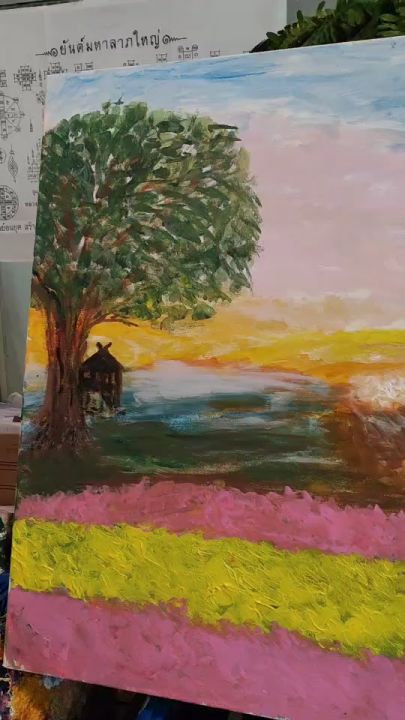 ภาพวาดอะคริลิคบนผ้าใบ CANVAS Life In The Light | Lazada.co.th