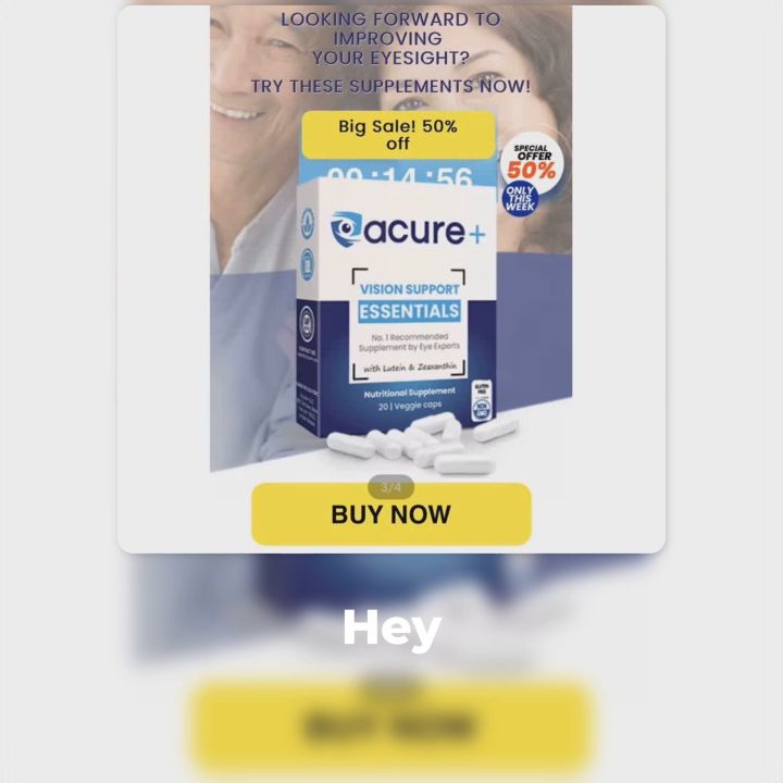 Acure+ 20 Capsules For Eye Health | Lazada PH