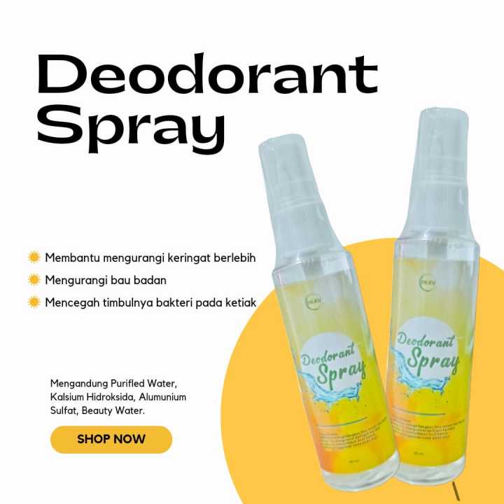 DEODORANT SPRAY DRKU Mengurangi bau badan Mengurangi keringat yang ...