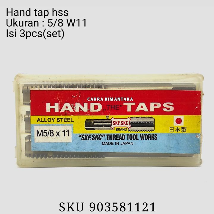 Hand Tap 5/8 W11 Hand tap isi 3 Taping Manual 5 / 8 W11 HT set | Lazada ...