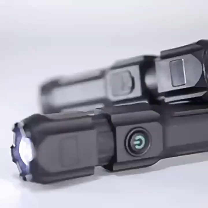 Flashlight Strong Light Rechargeable Zoom Highlight Tactical Flashlight ...