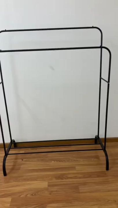 LG Double Stand Hanger Gawang Besi Kuat Stand Hanger Butik Bazar ...