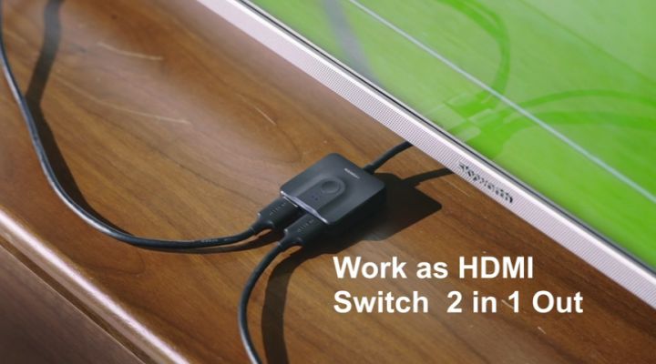 UGREEN HDMI Splitter Switch Bi Direction 4K HDMI Switcher 2 Input 1 ...