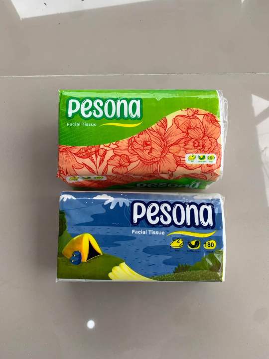 Tissue Kering Pesona 250 180 Sheet Pesona Facial Tissue Murah | Lazada ...