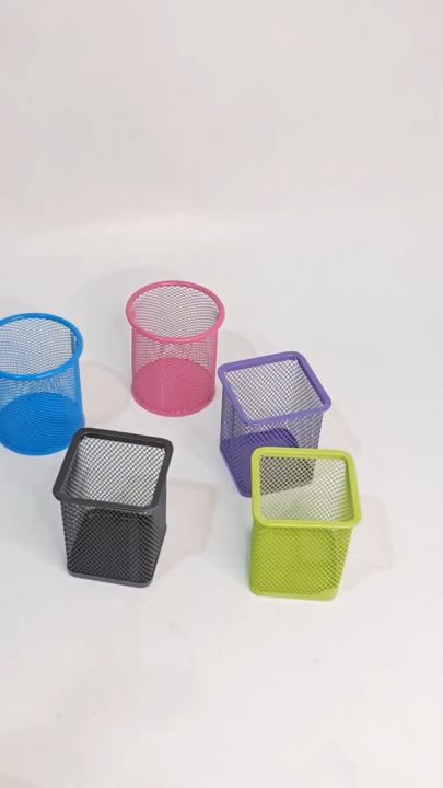 SOS Pen Stand Besi Segi / Pen Holder / Pen Organizer / Tempat Pen/Pen ...