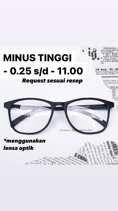 KACAMATA MINUS 11,10,9,8,7,6,5,4,3,2,1 SESUAI RESEP CUSTOM MINUS ...