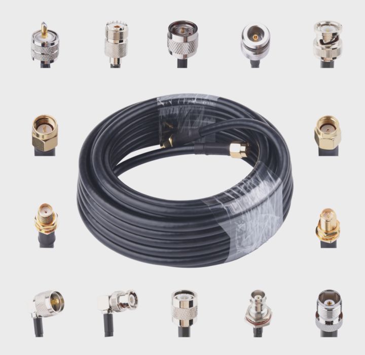 1-30M RG58/50-3 RF Coaxial Cable N/SMA/RP-SMA/UHF Male to N/SMA/RP-SMA Female/Male Extension ...