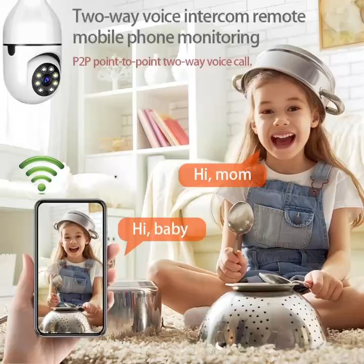 FUll HD V380 PRO CCTV Camera Connect Cellphone Night Vision Camera ...