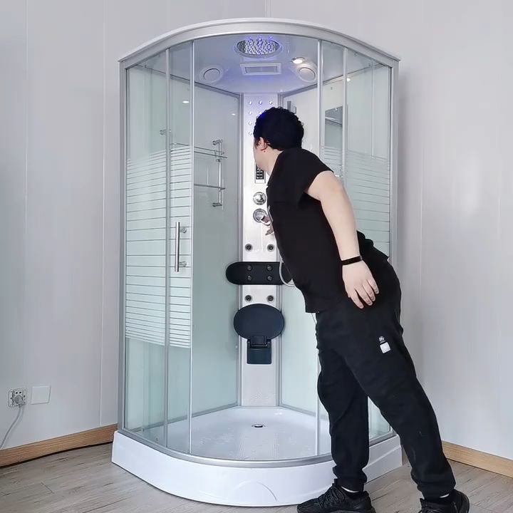 Shower Room Partition Dry Wet Separation Bathroom Prefabricated Fan ...