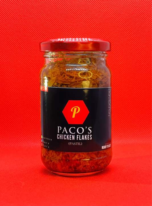PACO'S - CHICKEN FLAKES(PASTIL) 140g/220ml ORIGINAL/SPICY/SALTED EGG ...