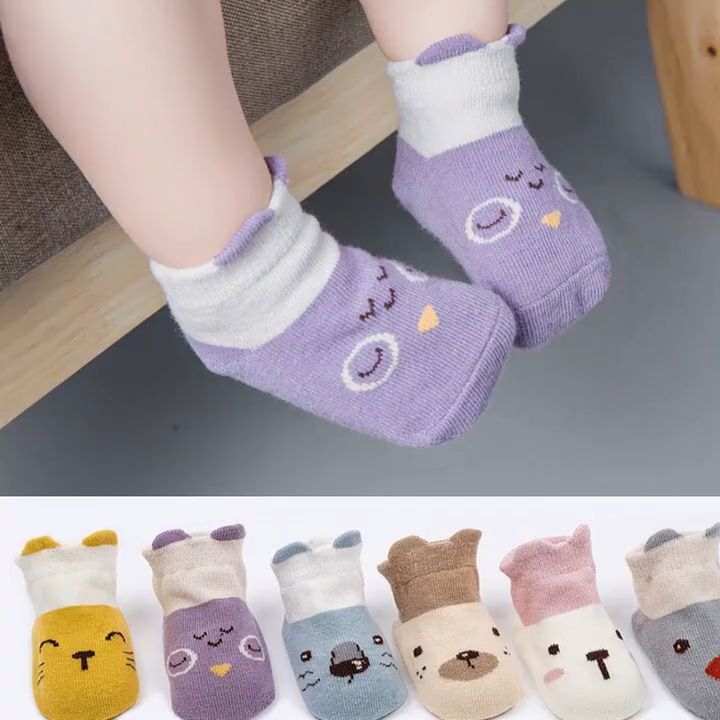 CEEKEY ถุงเท้าเด็กพื้นเด็กสีเข้ากันถุงเท้าเรือสไตล์เกาหลีปากตื้นถุงเท้า ...