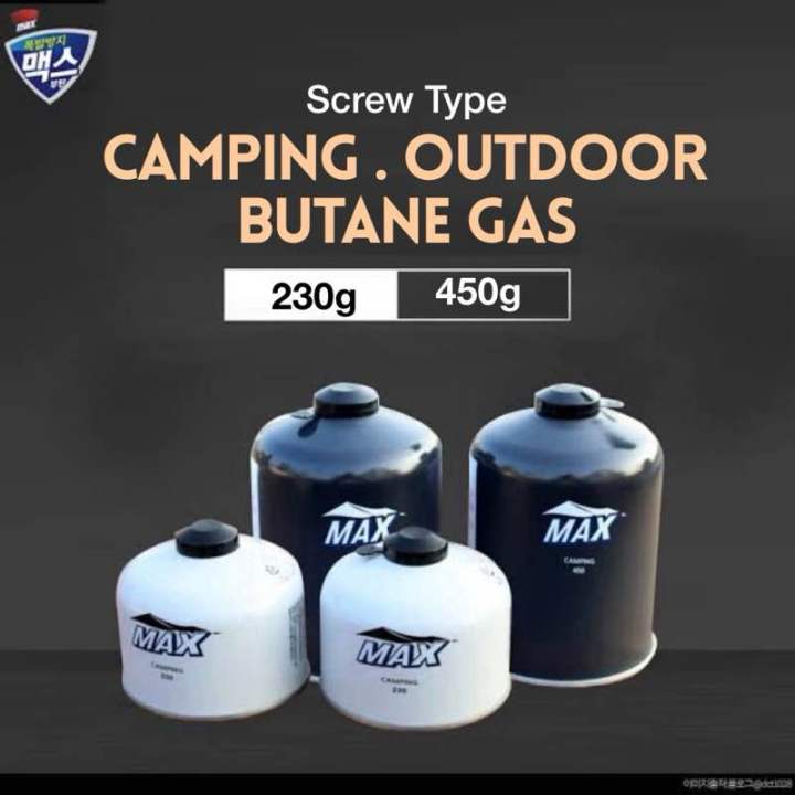 The camper Camping Butane Gas 230g Screw Type Iso Propane Gas Canister ...