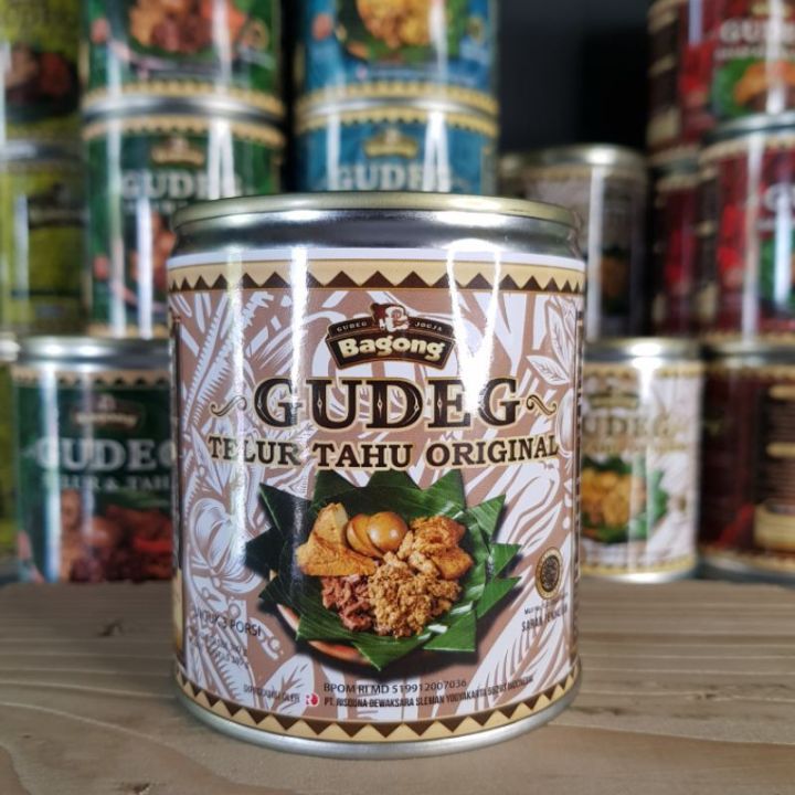 Gudeg Yu djum kaleng Bagong Gudeg Telur Tahu Original. Gudeg kaleng ...