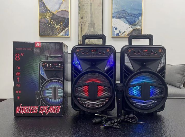 ลำโพงบลูทูธ KTS-1562 เสียงดัง ปรับเบสได้ ดอกลำโพง8นิ้ว | Lazada.co.th