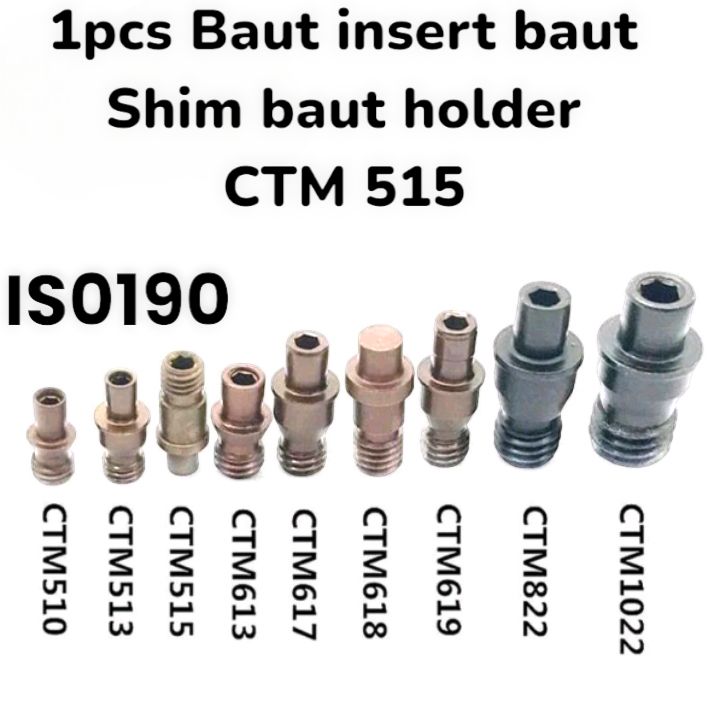 pin insert CTM 515 baut shim insert baut holder bubut CNC | Lazada ...