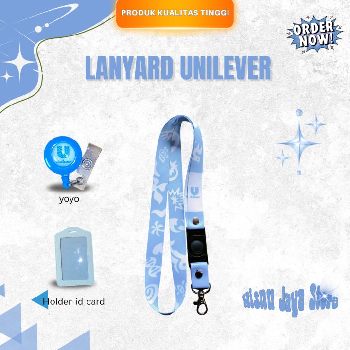 Lanyard Tali ID Card Unilever baby Blue | Lanyard Unilever Biru ...