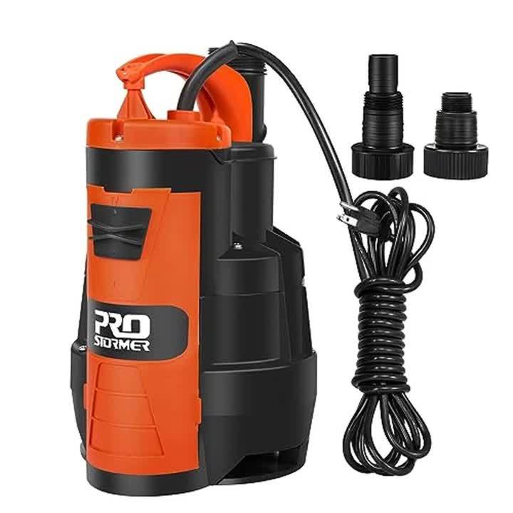 1HP submersible clean/dirty water pump float switch pool pond garden ...
