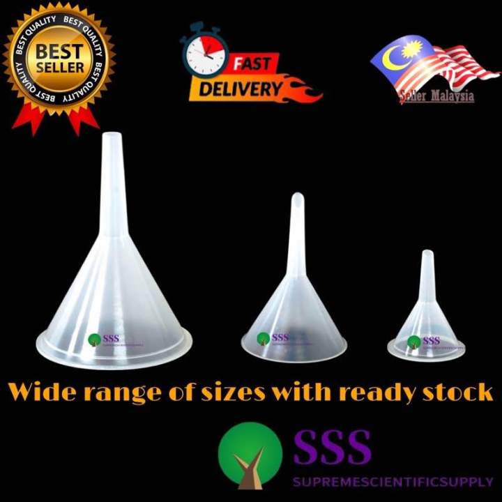 🔥[Ready stock]🔥Plastic Funnel/Corong Plastik (Laboratory use) | Lazada