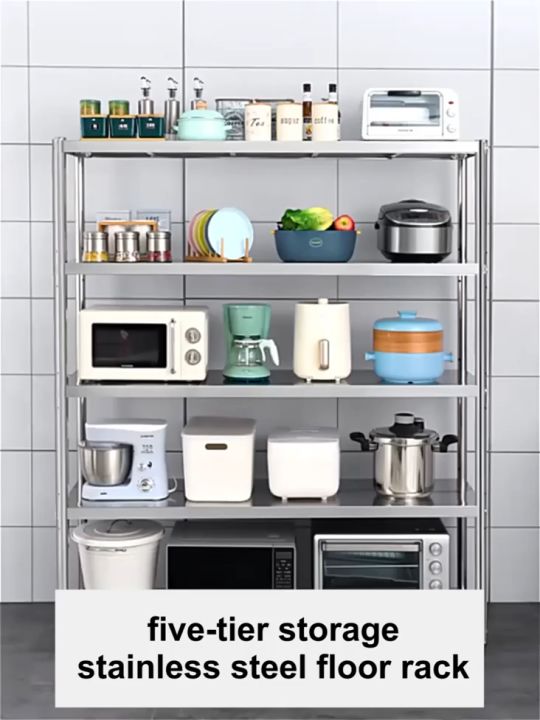 Stainless steel rack Kitchen Rack Storage Rack Shelf Rak Dapur ...