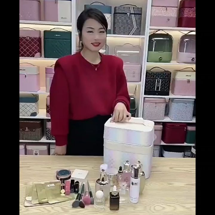 BF-K156 Box Make Up Tas Kosmetik Portable Motif Gradasi Case Makeup 2 ...