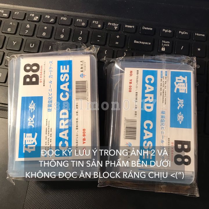 (Mua từ 5 cái - Đọc lưu ý) Toploader kích cỡ B8 card case đựng tranh ảnh bảo vệ thẻ bài card ...