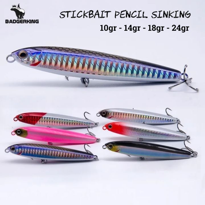 Lure Stickbait Sinking Pencil Long Cast 10gr 14gr 18gr 24gr | Lazada ...