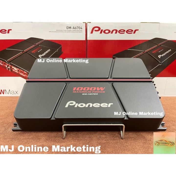 Pioneer GM-A6704 - 4-Channel Bridgeable Amplifier with Bass Boost 1000 Watts Max Power*100 ...