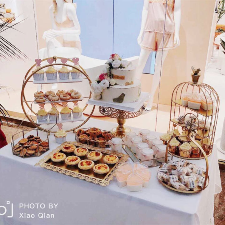 Dessert Table Display Stand Afternoon Tea Engagement Cake Tray ...