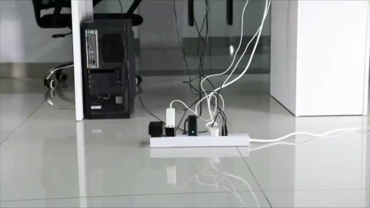 Under Table Storage Rack Cable Management Tray Cable Management Kit ...