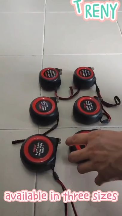 TRENY Autolock Pocket Tape 3m/5m/7.5m/10m Measuring Tape Self-locking tape measure | Lazada