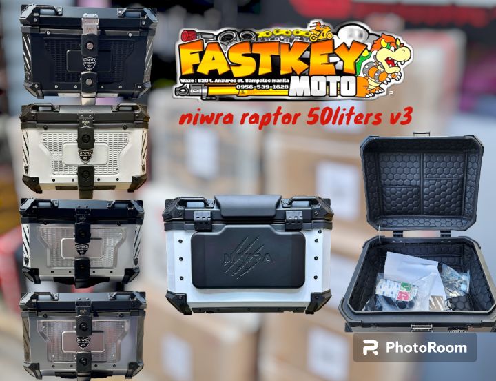 NIWRA RAPTOR 65 55 45 35 25 liters alloy topbox | Lazada PH