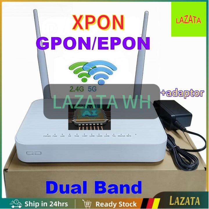 [Manila spot] new PT939G Optical fiber Modem Dual Band XPON ONU 2.4G-5G WIFI ONT EPON/GPON 4GE ...