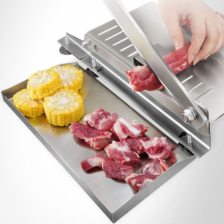 Stainless Steel Meat Slicer Manual Frozen Meat Slicer Chopped Chicken ...