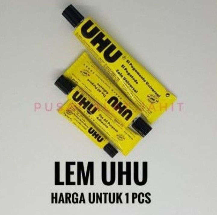 LEM UHU LEM CAIR LEM KAIN FLANEL LEM SERBA GUNA LEM PERNAK PERNIK ...