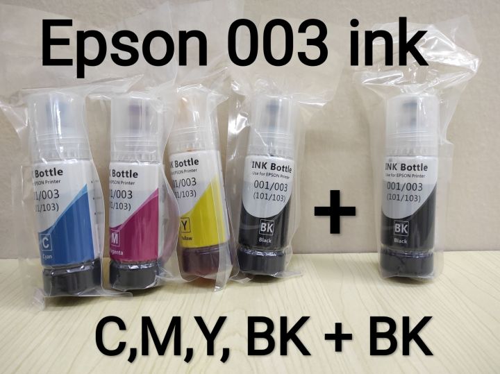 Epson 003 Compatible refill ink (CMYK +K) Epson V100/200/300/400 Epson ...