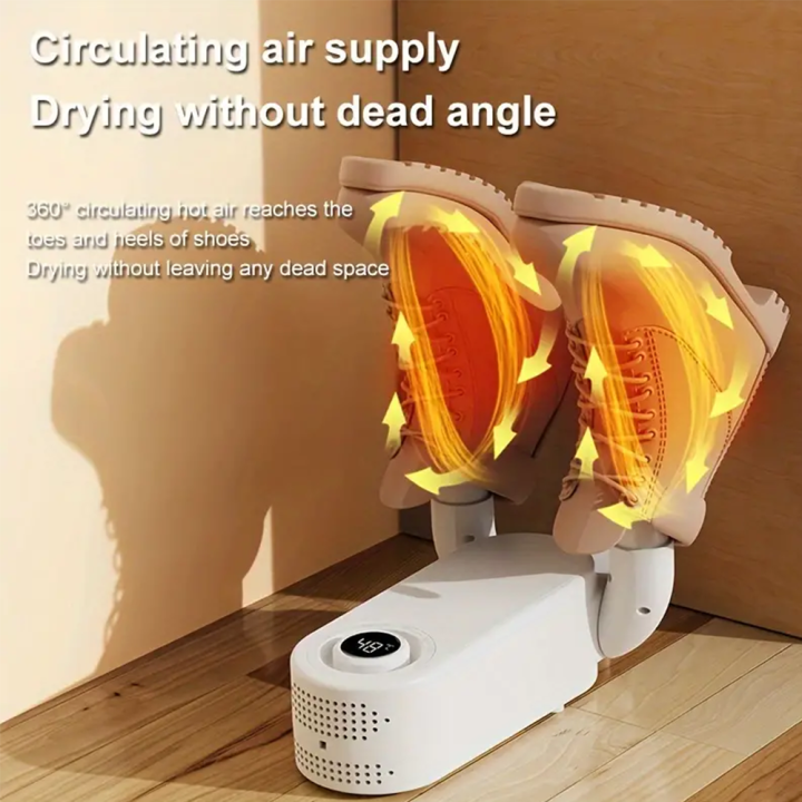 Smart Quick-Drying Shoe Dryer Timer Constant Temperature Automatic Shoe Dryer Purple Light ...