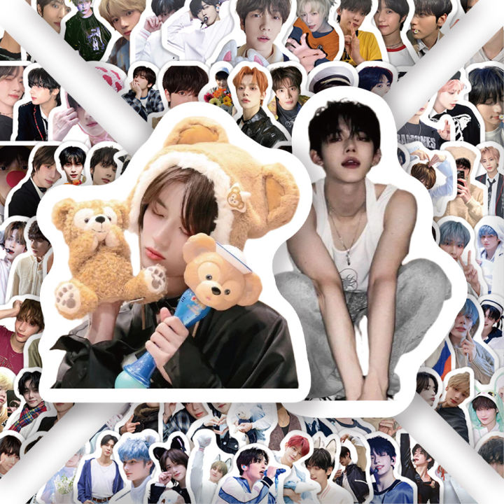 100PCS K-POP top TOMORROW X TOGETHER cartoon graffiti stickers cross ...