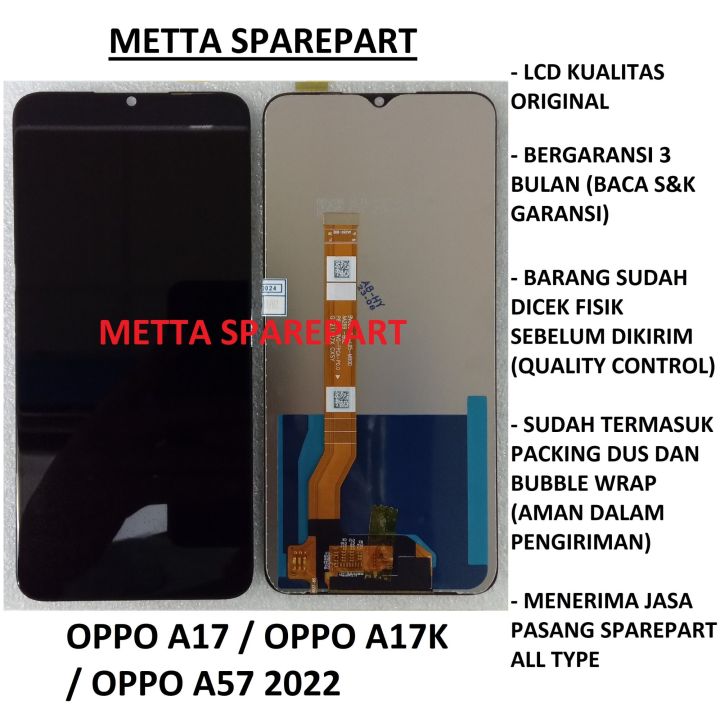 Original OEM LCD Touchscreen Oppo A17 / A17K / A57 2022 | Lazada Indonesia