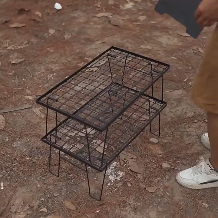 Campingmoon style camping table Foldable meja lipat Portable Iron Steel ...