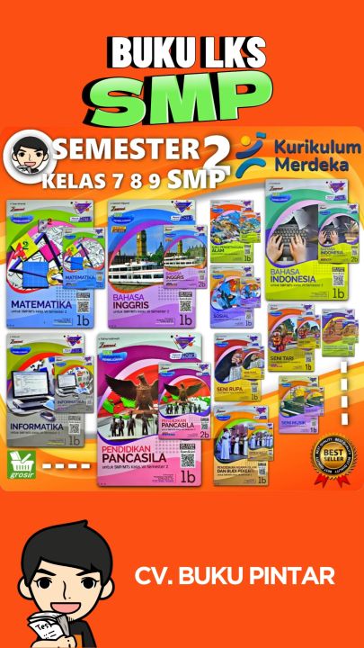 BUKU LKS SMP KELAS 7 8 9 SEMESTER 2 KURIKULUM MERDEKA KURMER | Zamrud ...
