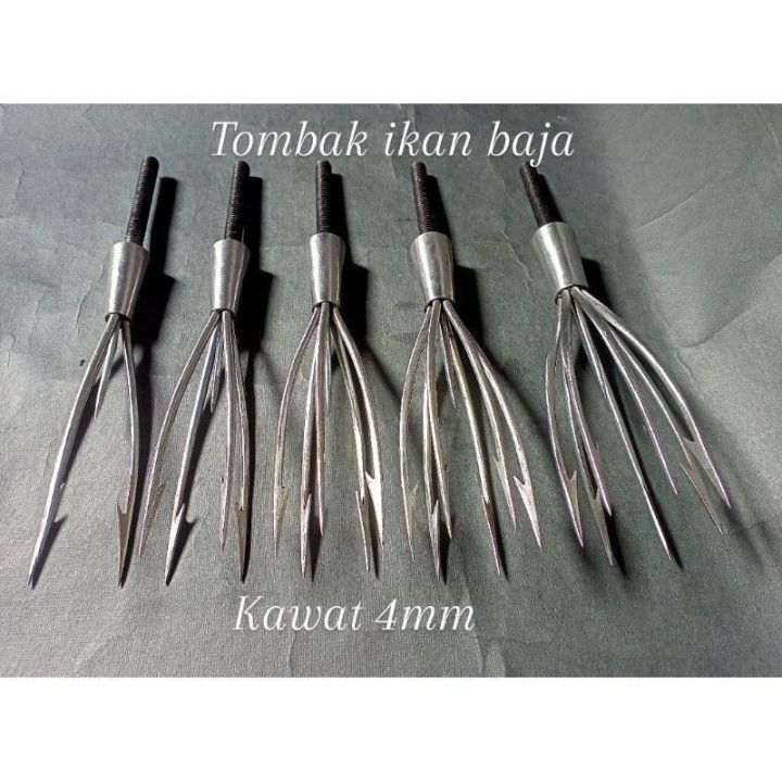 TOMBAK IKAN KAWAT 4MM / SERAMPANG IKAN / ALAT TANGKAP IKAN | Lazada ...