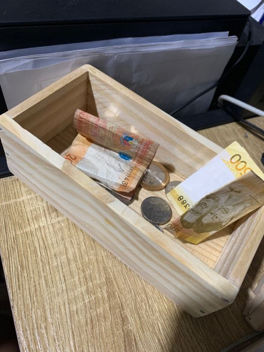 Wooden Box (Rectangular) Paper Bills and Coin Storage|Decor | Lazada PH