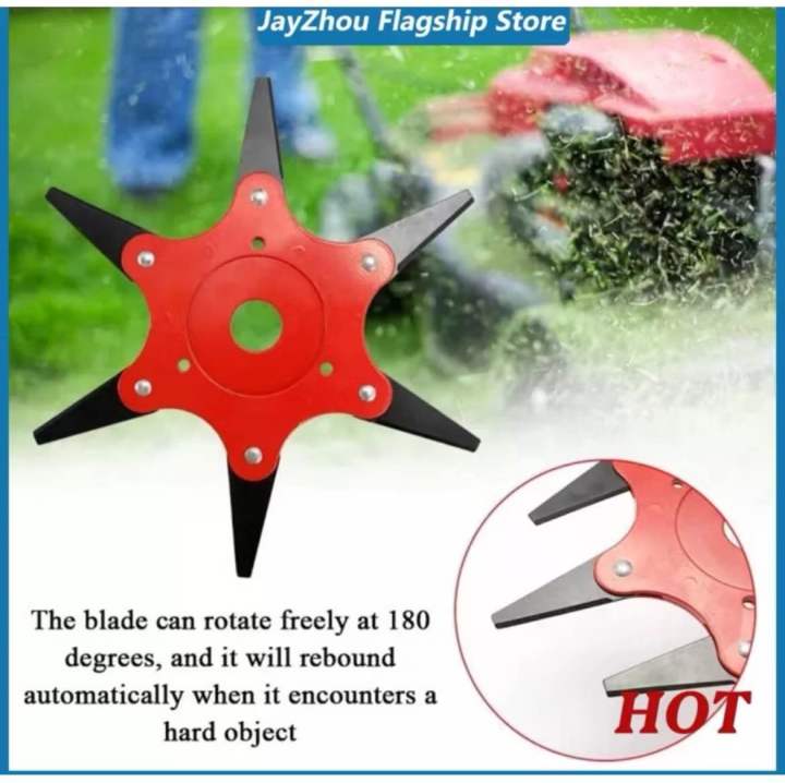 6 Teeth Cutter Blade Grass Cutter Grass Trimmer Cutter Trimming Cutting ...