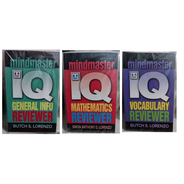 Mindmaster IQ Reviewer ( General Information , Mathematics , and ...