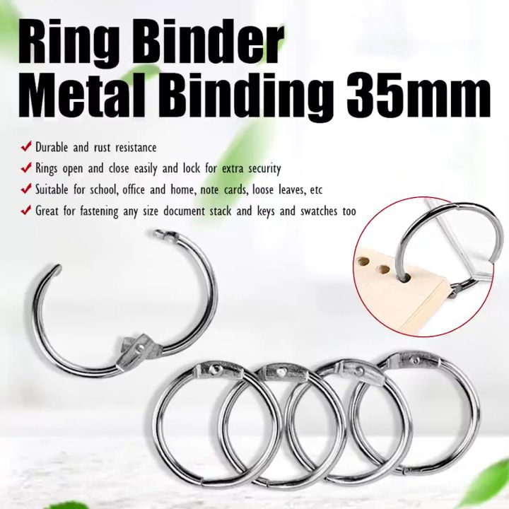 Officom Metal Ring Binder Loose Leaf Hoop Ring Handwork Multifunctional ...