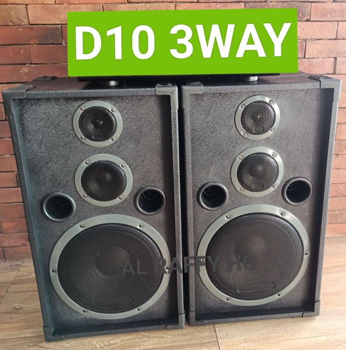 D10 3WAY SPEAKER PAIR (1000 watts) | Lazada PH