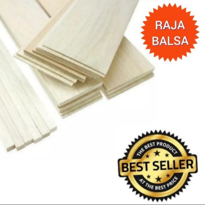 Balsa 1mm x 10cm x 1meter Kayu Balsa Sheet Kwalitas Export | Lazada ...