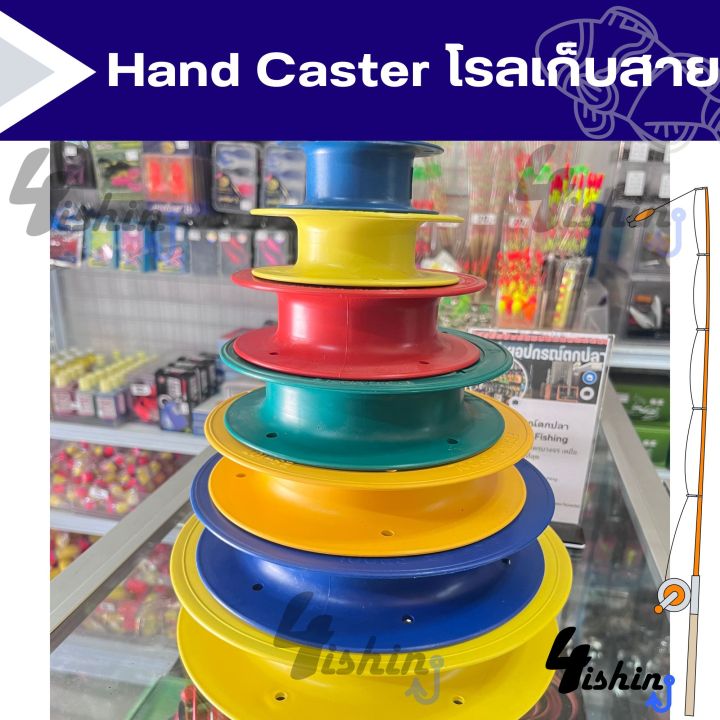 แฮนด์คาสเตอร์(Hand Caster) โรลเก็บสาย / ที่เก็บสายเอ็นตกปลา / ที่เก็บ ...