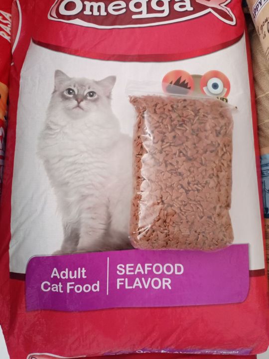 makanan kucing OMEGGA SEAFOOD REPACK 1KG CAT FOOD OMEGA SEAFOOD TUNA ...